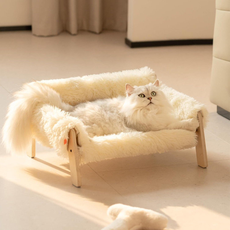 Tucker Murphy Pet™ Cat Couch Bed, Pet Sofa for Cats,Elevated Cat Beds with Removable Mattress ...